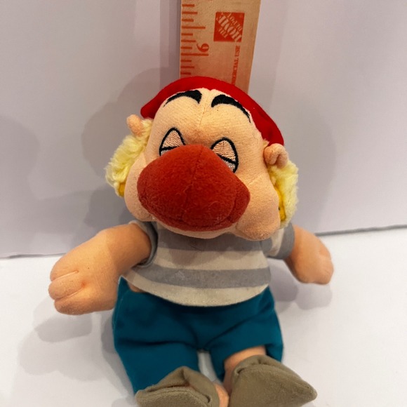 Disney | Toys | Disney Smee Plush Stuffed Toy Character Red Hat Striped ...